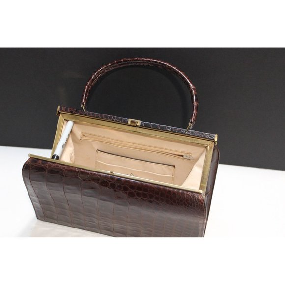 Bellestone | Bags | Vintage Bellestone Genuine Alligator Purse Handbag ...